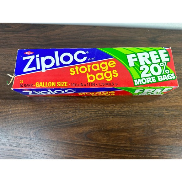 ziploc | Kitchen | Vintage Dow Ziploc Jumbo Gallon Bags Zip Lock Bags Unopened | Poshmark
